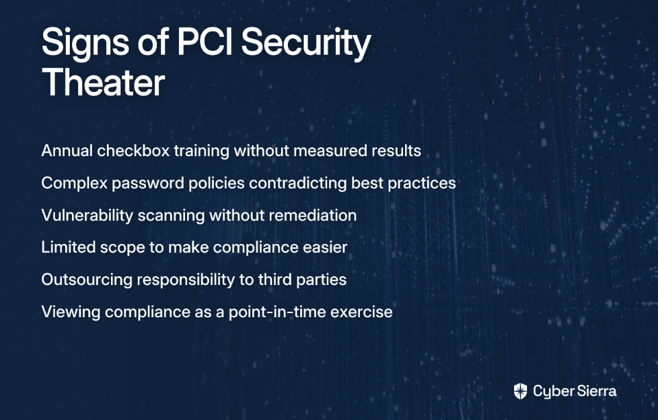 Security Theater vs. Real PCI Compliance