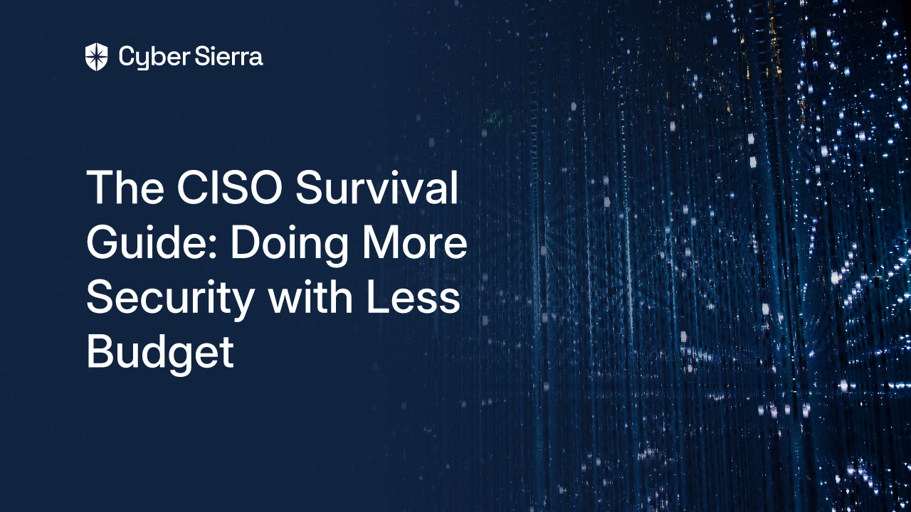 The CISO Survival Guide: Doing More Security with Less Budget