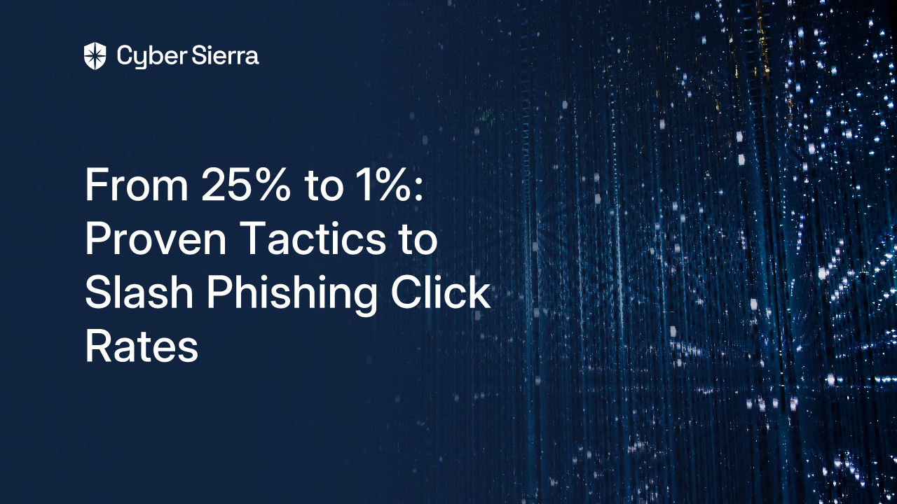 From 25% to 1%: Proven Tactics to Slash Phishing Click Rates