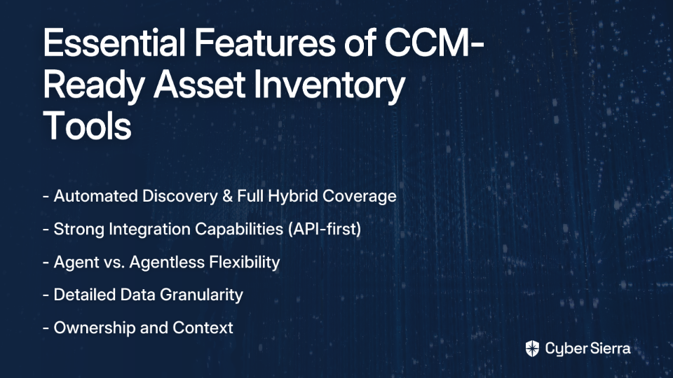 Top 5 Asset Inventory Tools That Integrate with CCM Platforms